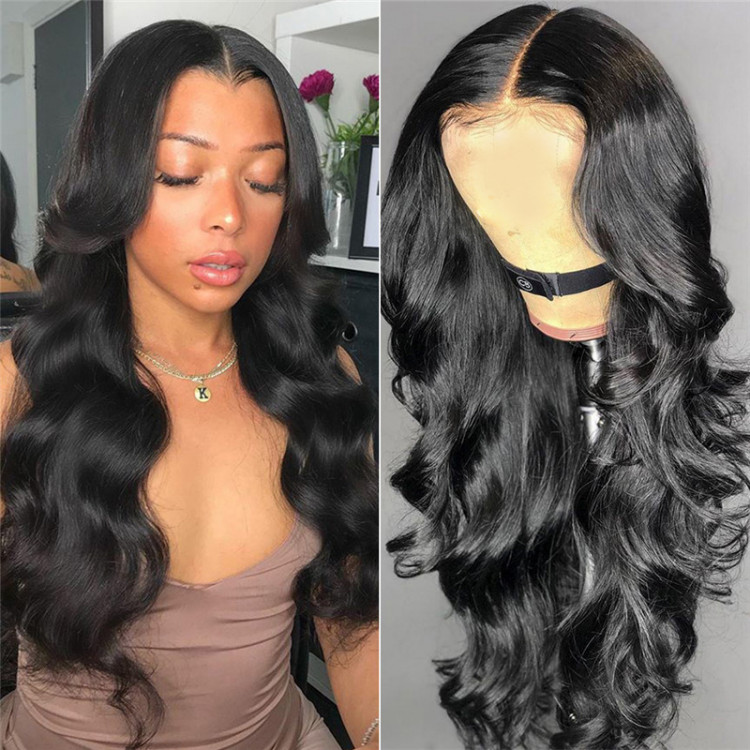 Body Wave Full Lace Wigs African American Hair West Kiss Hair